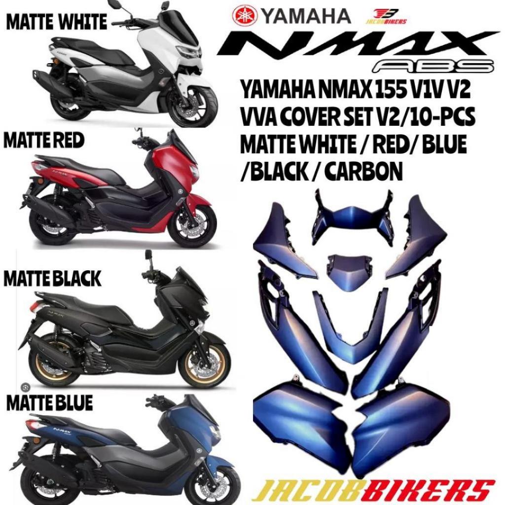 YAMAHA NMAX 155 V2 VVA BOBY COVER SET V2 9 PCS WHITE / RED BLUE /BLACK ...