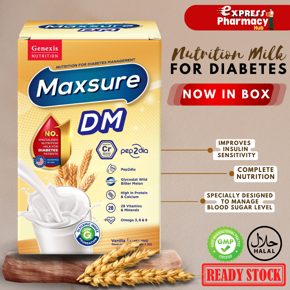 [PHARMACY STOCK!! 100% ORIGINAL][FOC SHAKER WITH EVERY TWO UNITS] Maxsure DM - Vanilla (10 ...