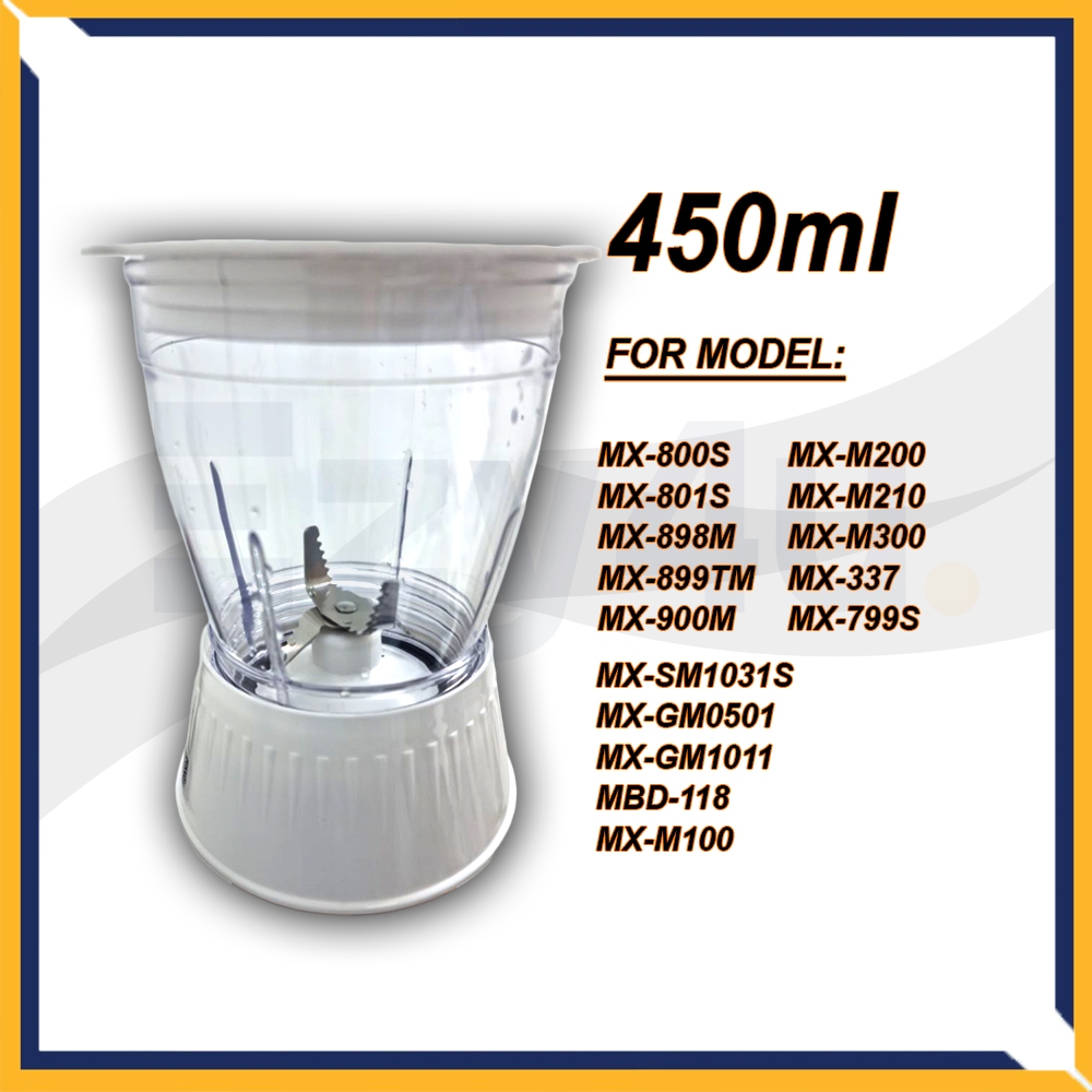 MINI WET MILL Blender Jug for PENSONIC/Panasonic/National/SHARP/KHIND ...