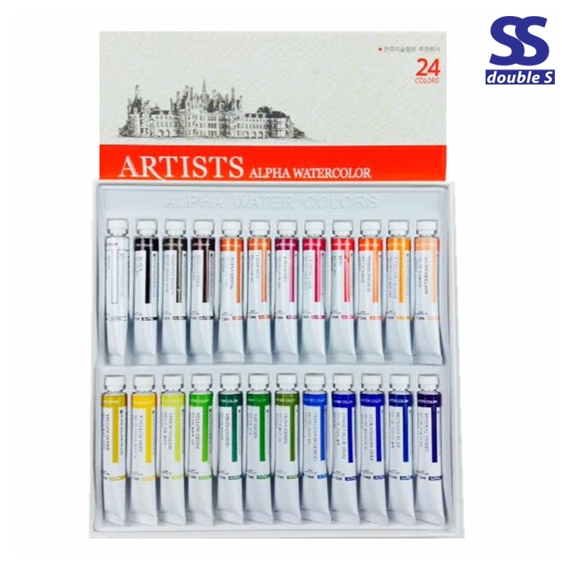 ALPHA ARTISTS WATERCOLOR 18 /24 /30 COLOURS/ALPHA WATERCOLOURS -SETS 7 ...