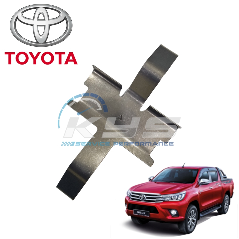 FRONT WHEEL DISC BRAKE CALIPER BOLT PINS CLIP # TOYOTA HILUX REVO 2.4 2 ...