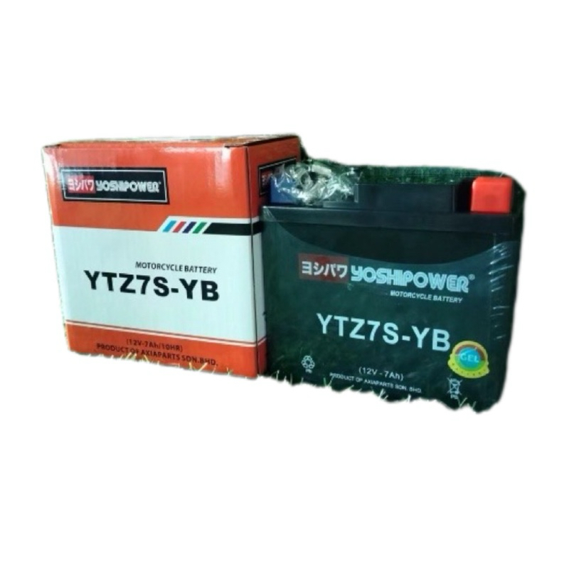 YOSHIPOWER YTZ7S (12V-7Ah) BATTERY MOTOR MAINTENANCE FREE BATTERY GEL ...