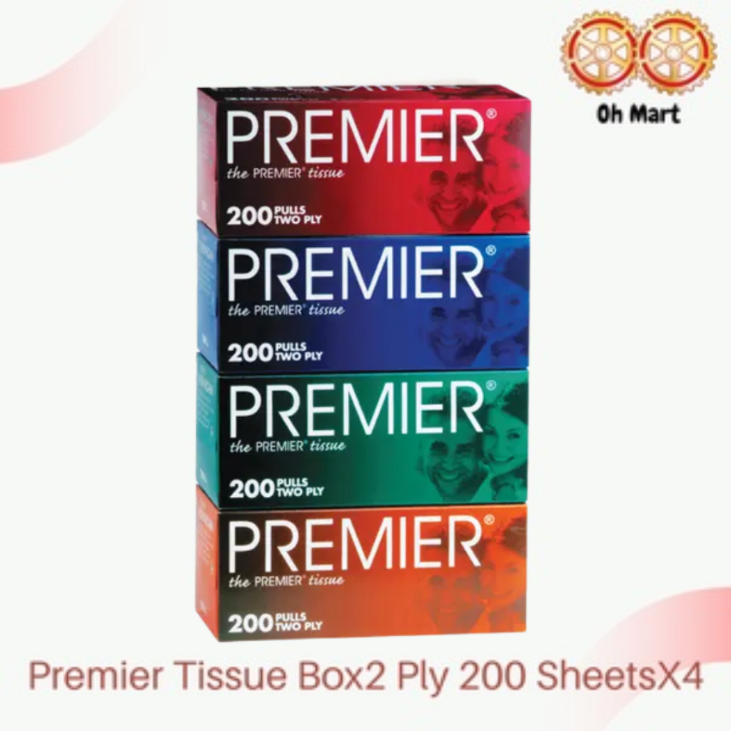 Premier Tissue Box 2Ply 200SheetsX4Box | Shopee Malaysia