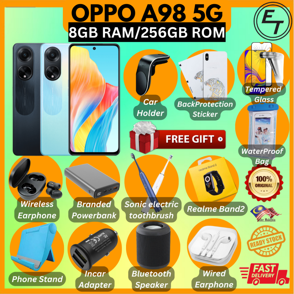 🔥OPPO A98 5G/A78/A38/A58🎁Free Gift🎁 MySet🔥 | Shopee Malaysia