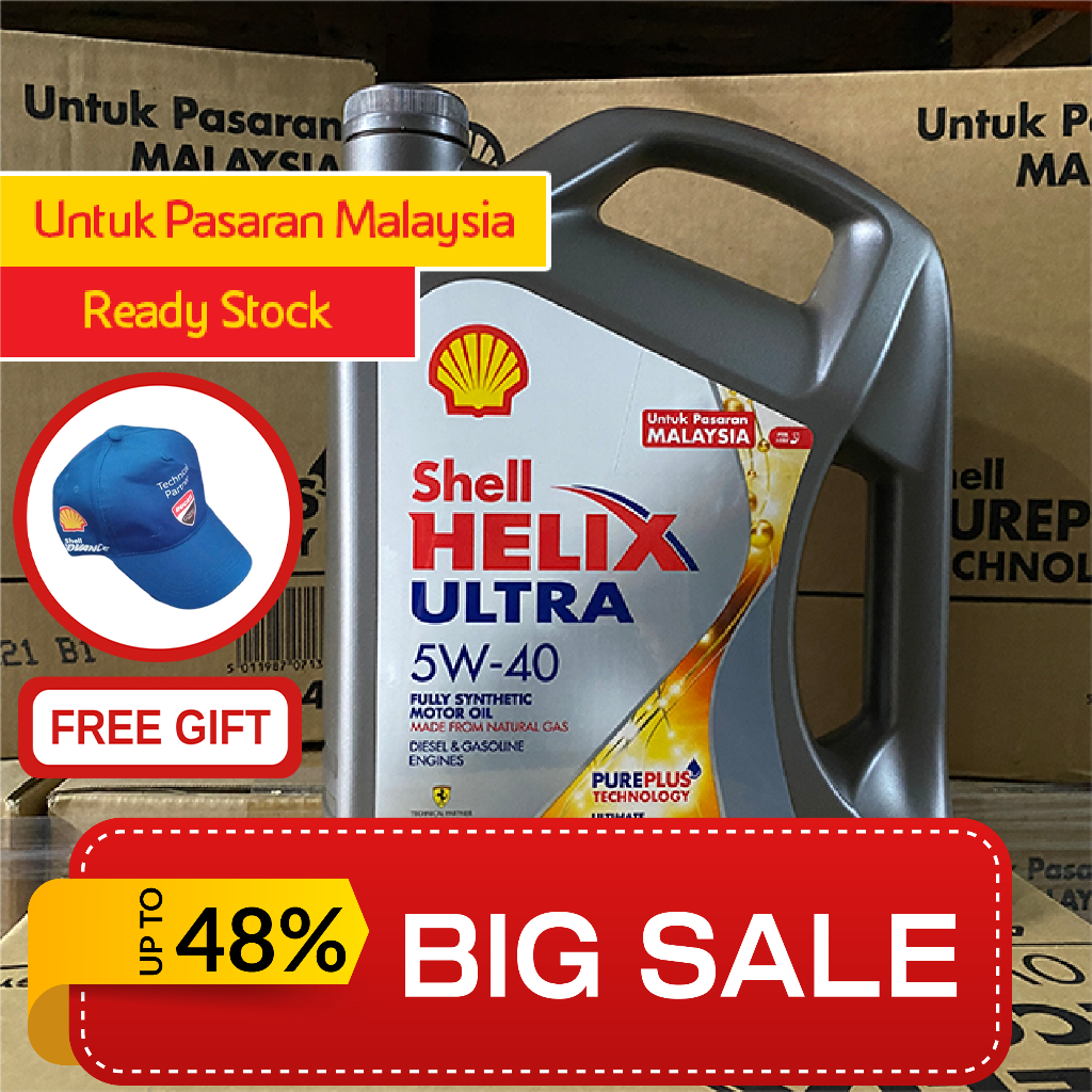 Shell Helix Ultra 5W-40 Fully Synthetic Engine Oil (4L) | Shopee Malaysia