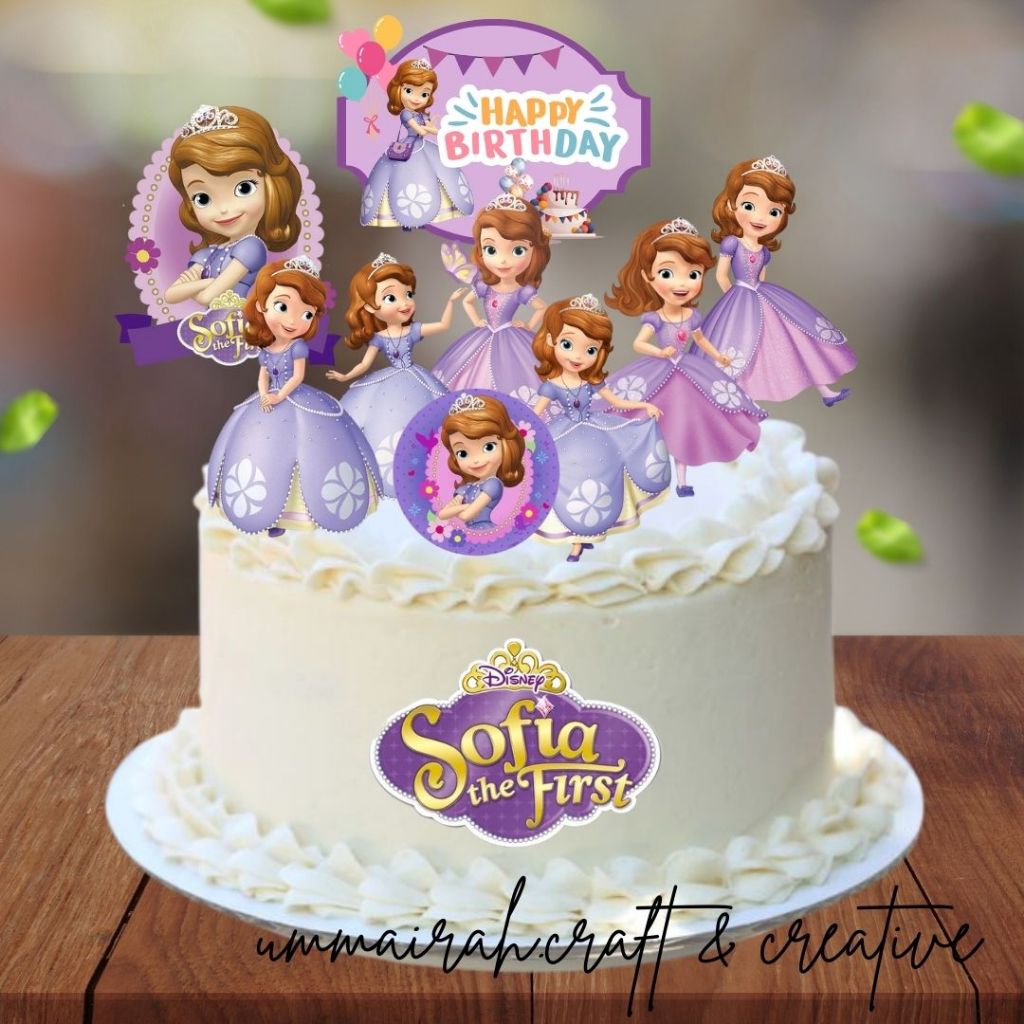 SOFIA THE FIRST Cake Topper Decoration Birthday Party( Can Add Name ...