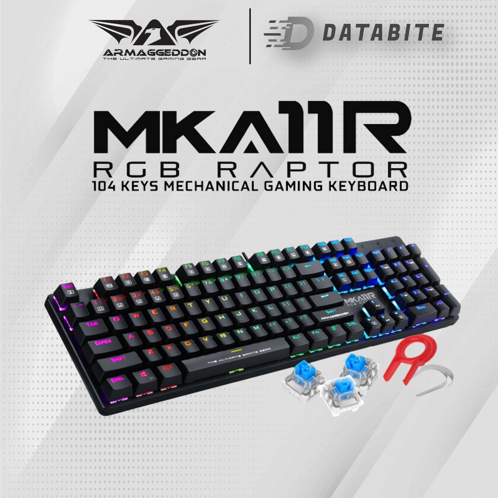 Armaggeddon Gaming Keyboard MKA-11R RGB Raptor (2nd generation) 104 ...