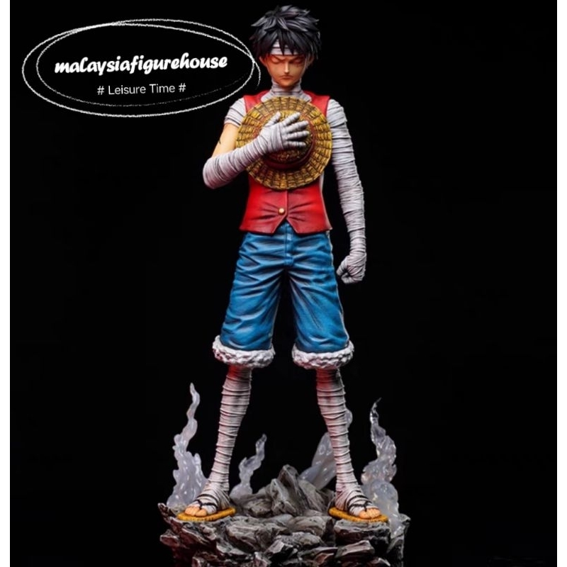 🔥READY STOCK🔥27CM ONE PIECE ANIME BLOODY BANDAGE LUFFY COPY RESIN ...