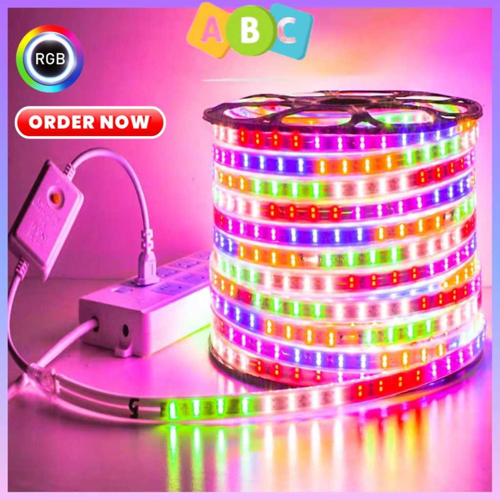 LED Strip Light 20-50Meters 96Led/M Multi Colour RGB 220V 6 Colour ...