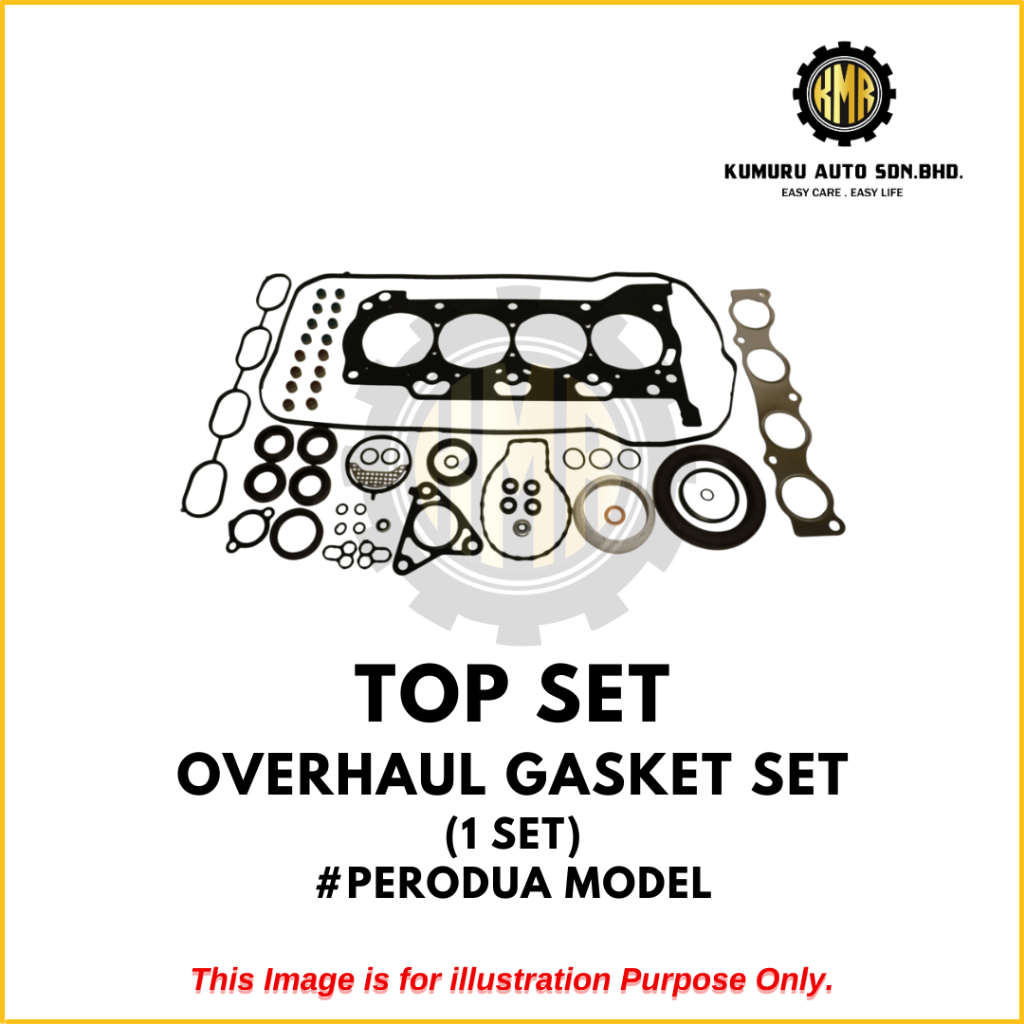 (1@Set) Top Set Full Overhaul Gasket Set Perodua Myvi Viva Alza Kancil ...