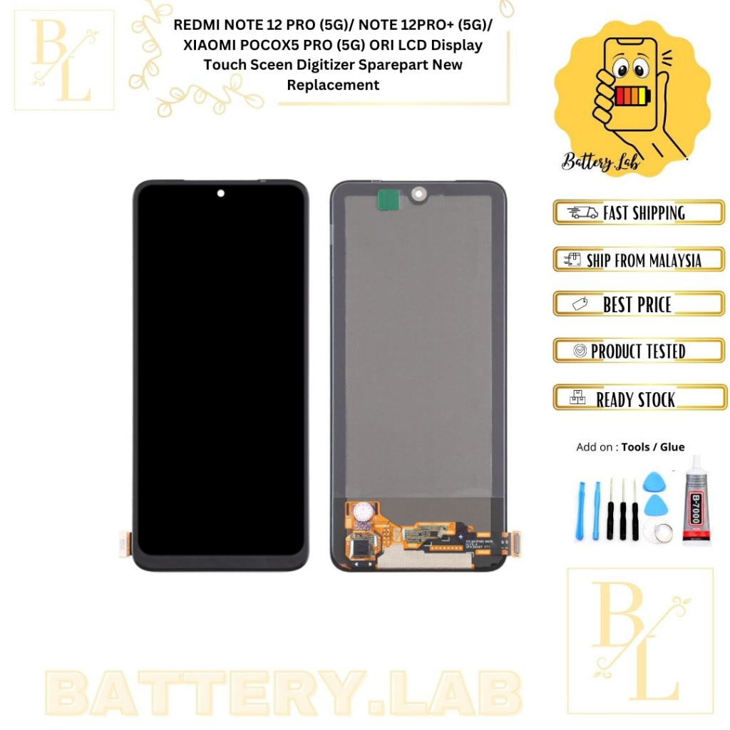 LCD REDMI NOTE 12 PRO 5G / 12PRO PLUS 5G / POCO X5PRO Dipslay + Touch ...
