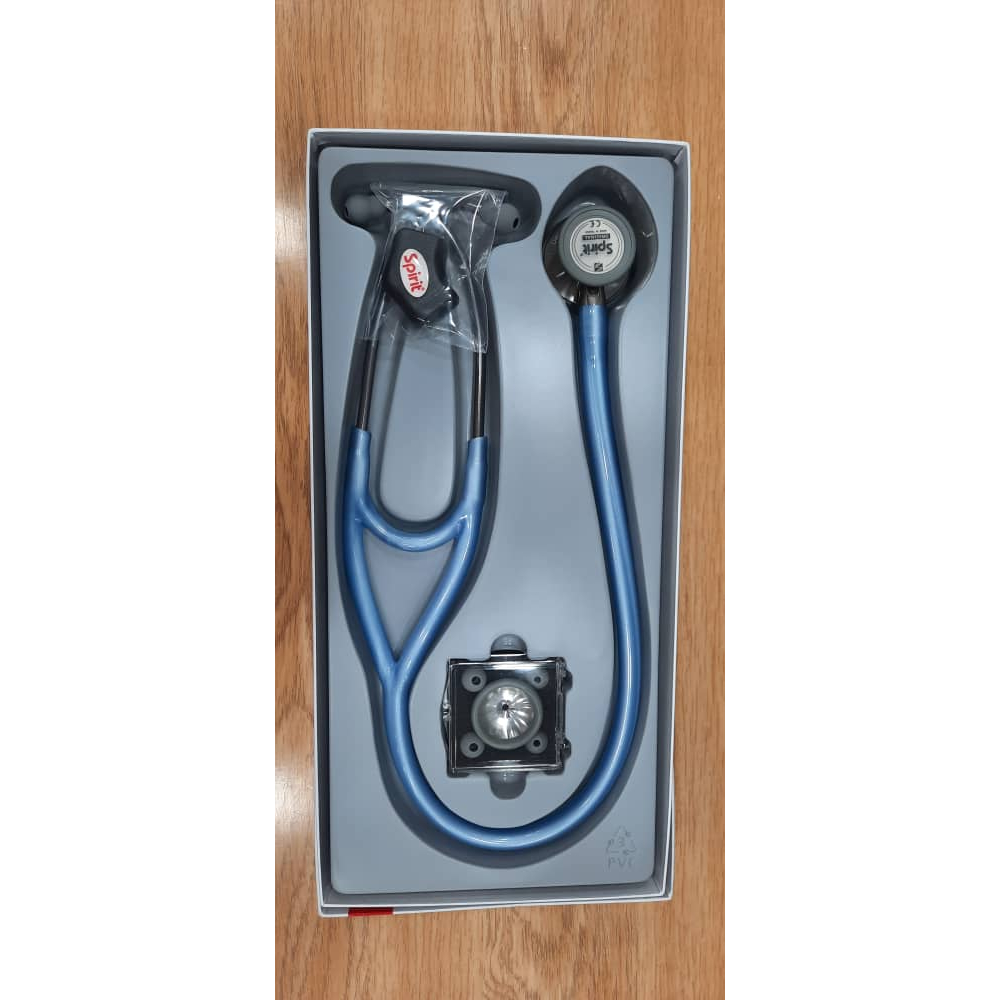 SPIRIT Triplexcon Deluxe Cardiology Stethoscope - Light Blue CK-SS747PF ...