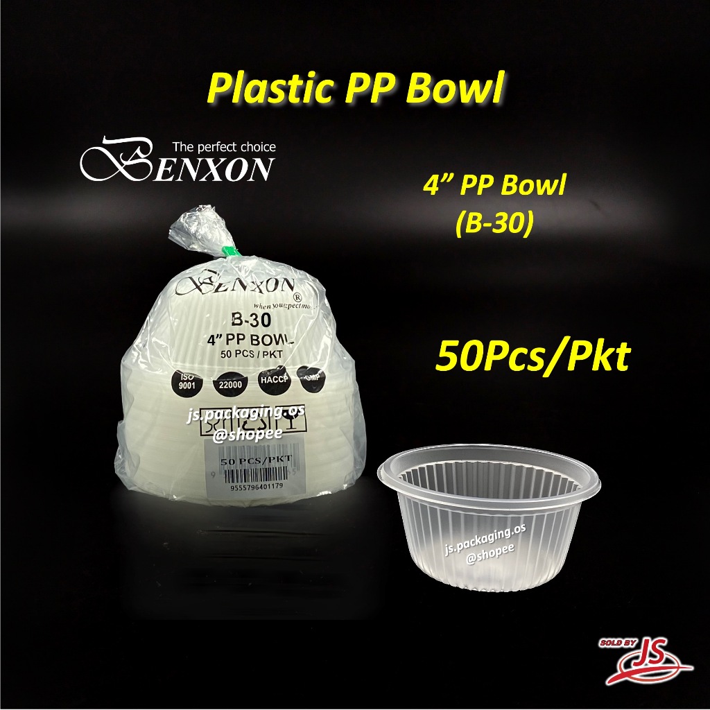 Bowl Disposable PP Plastic Bowl 4"/5"/6" [50/100pcs±] Mangkuk Plastik ...