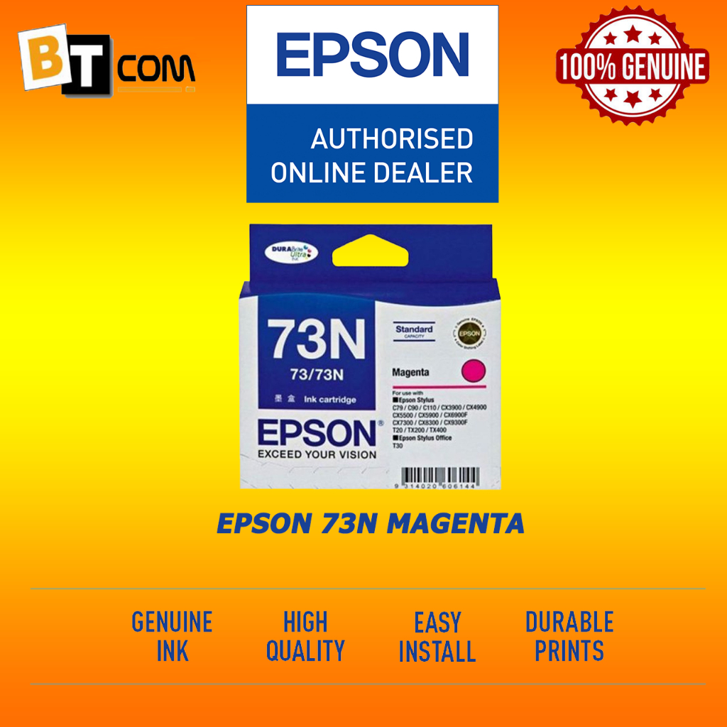 EPSON 73N Magenta Original Ink Cartridge T105390 (EXPIRED) | Shopee ...