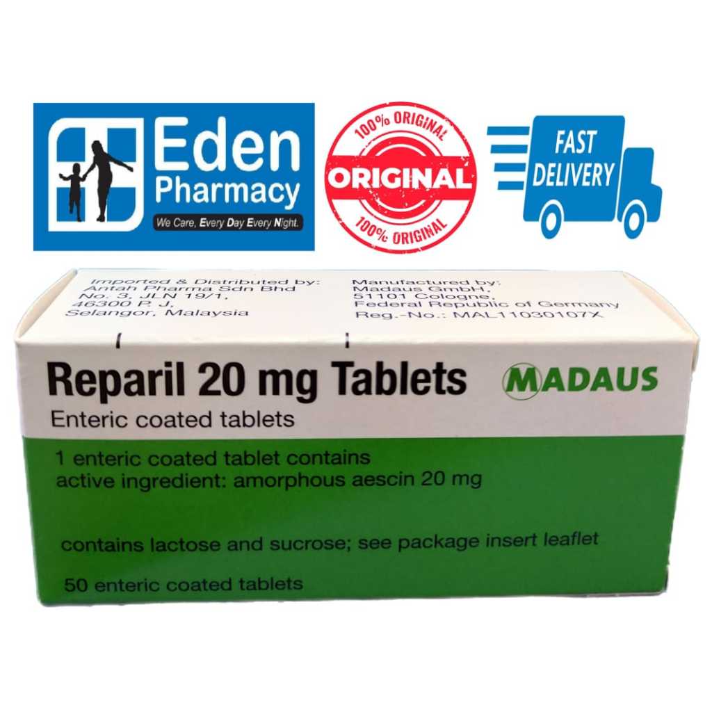 Reparil tablet 20mg madaus for swelling / inflamation | Shopee Malaysia