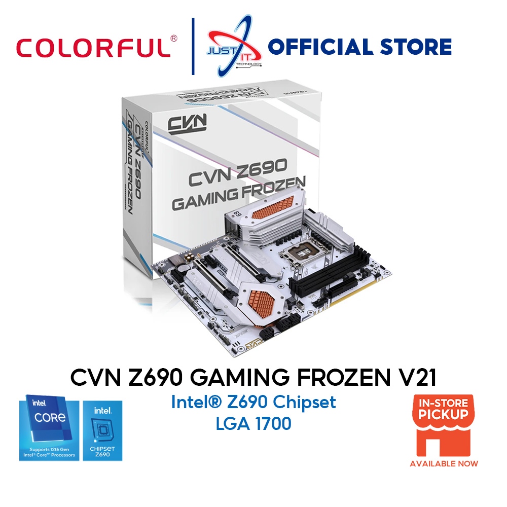Colorful CVN Z690 GAMING FROZEN V21 LGA1700 Gaming Motherboard | Shopee ...