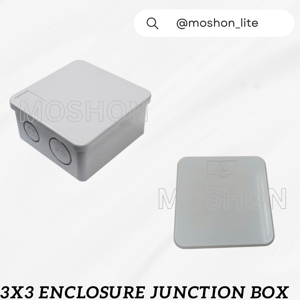3" x3" PVC Electric Weatherproof Enclosure Box / Junction Box (GREY ...