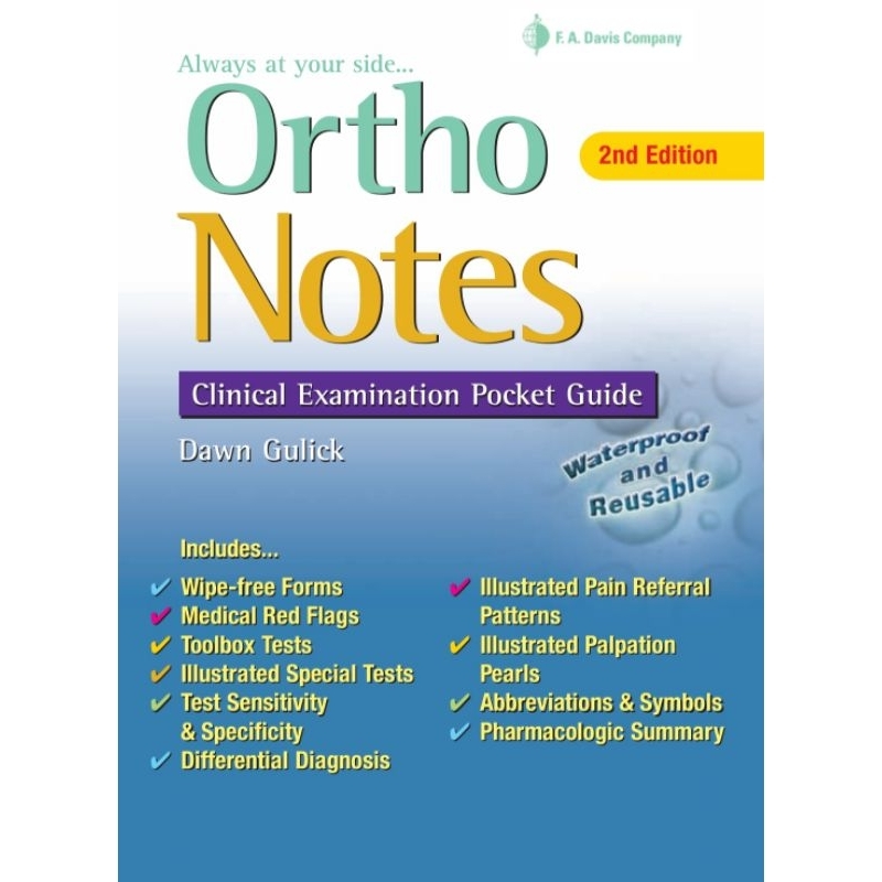 Ortho notes medical notes clinical examination pocket | Shopee Malaysia