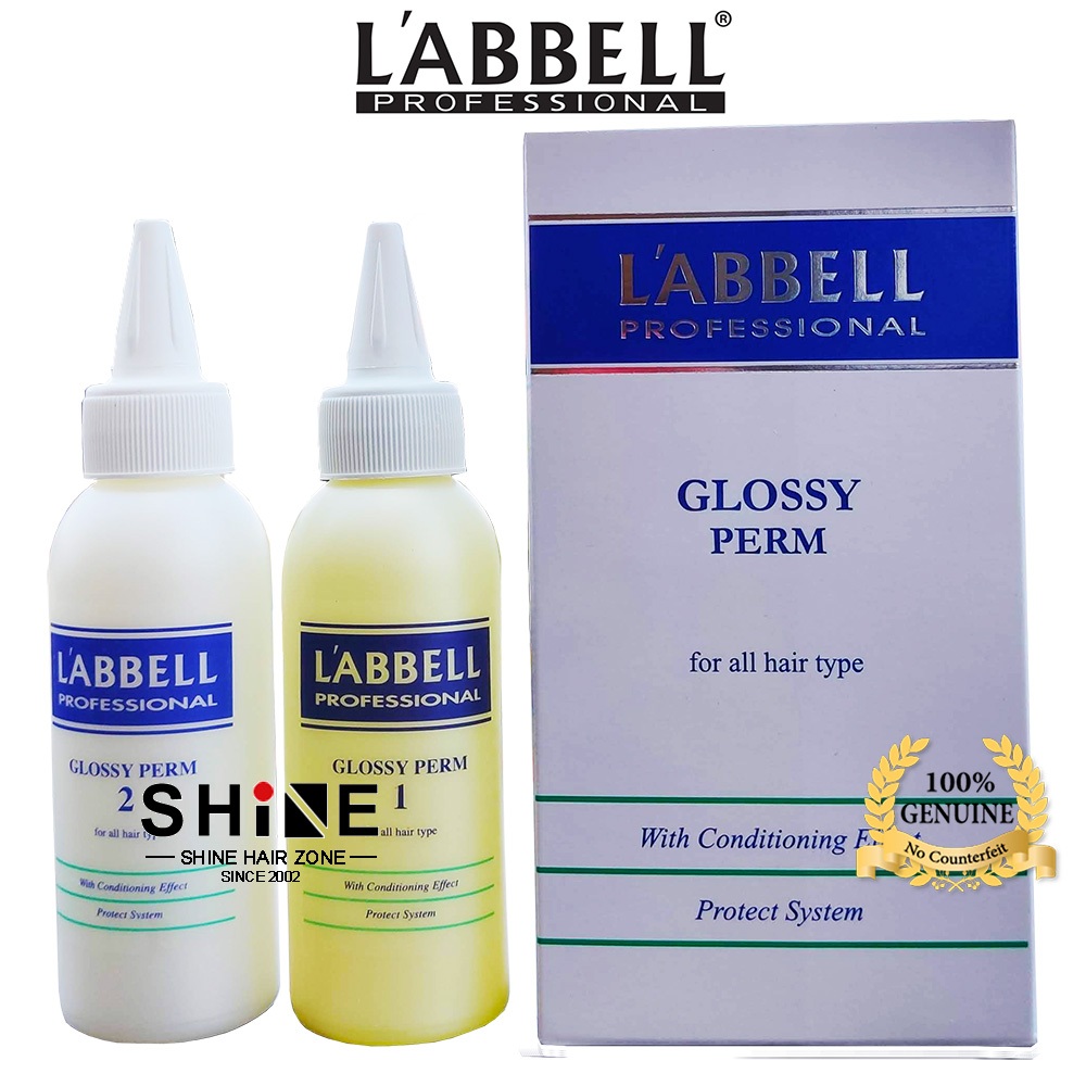 LABBELL GLOSSY Perm Lotion Extra-firm curl on normal to Resistant Hair ...