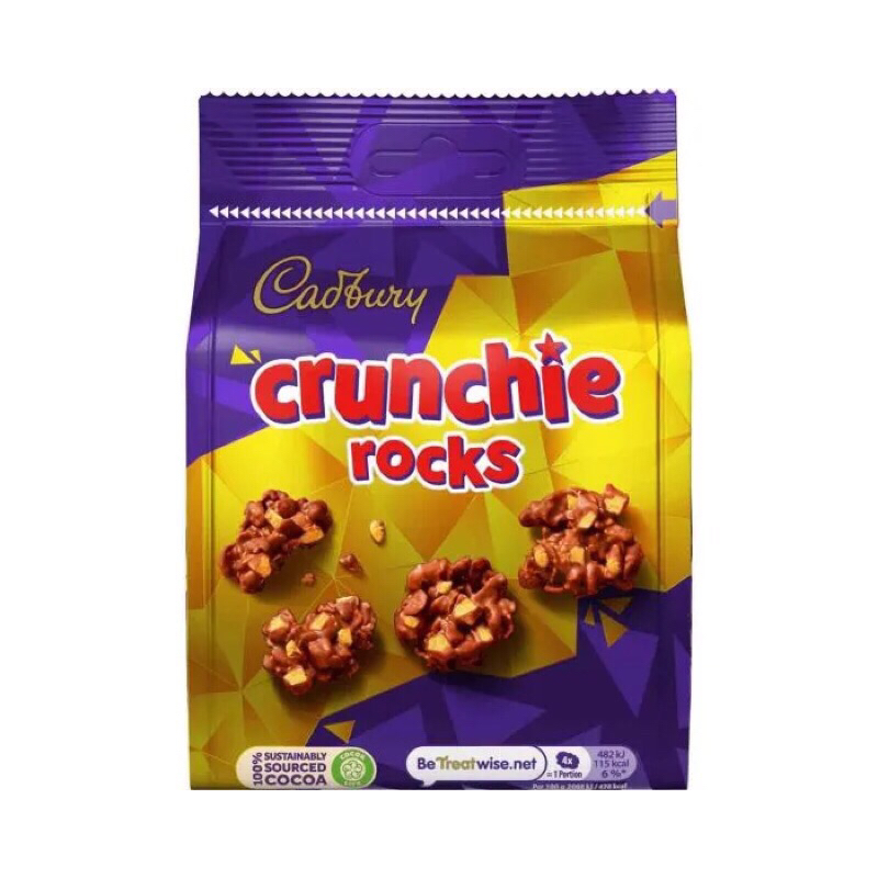 Cadbury Crunchie Rock Chocolate Bag 110g | Shopee Malaysia
