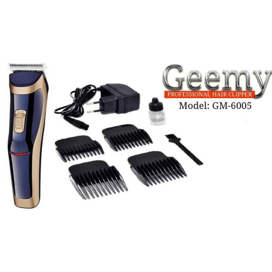 Gemei GM-6005 Rechargeable Trimmer Hair Cutter Machine Professional ...