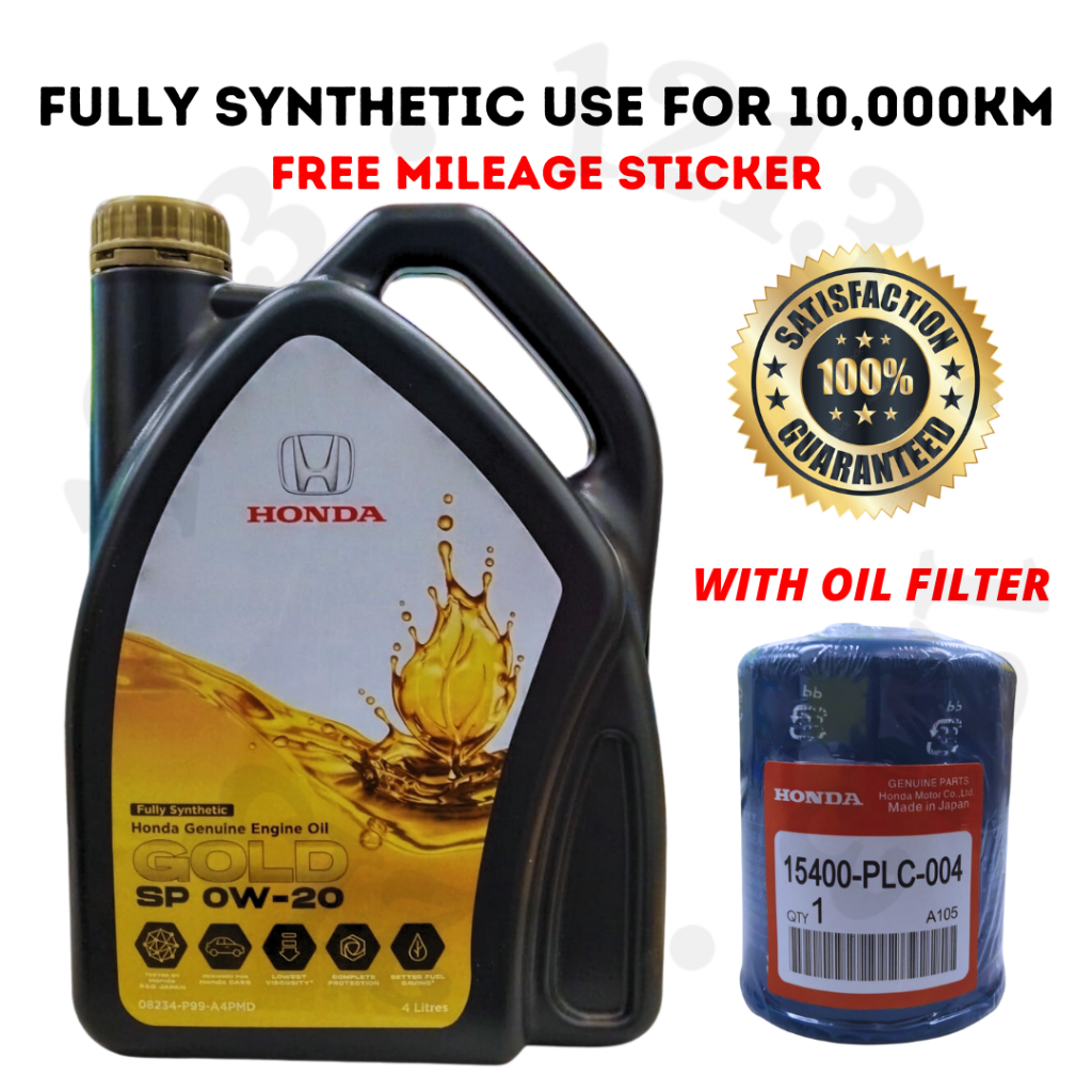 🇲🇾ORI HONDA FULLY 0W20 4L JAZZ CITY BRV HRV FREED CRV CIVIC ACCORD ...