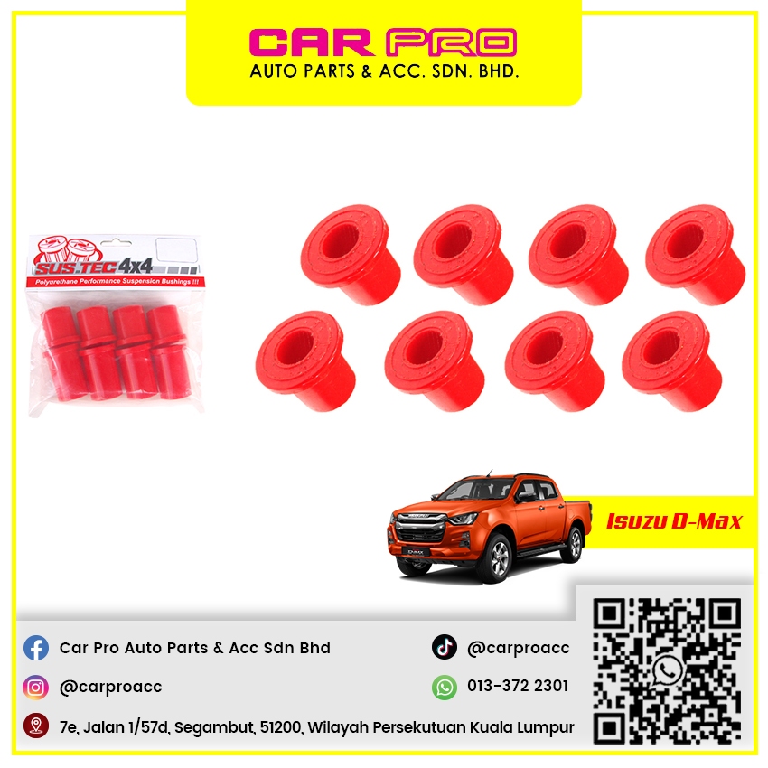 Isuzu DMAX D-Max 2012 - 2020 Suspension Bushing Kit PU Brushings ...