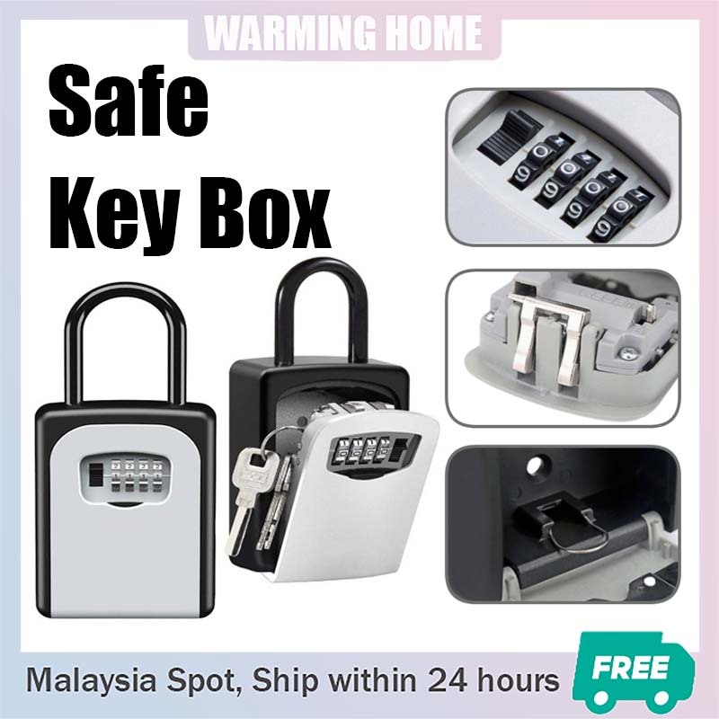 4 Digit Combination Password Hanging Key Safe Box Key Storage Box Key ...