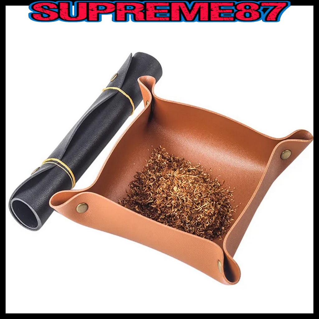 Portable foldable PU leather Tray rolling tray Pipe accessory Storage ...
