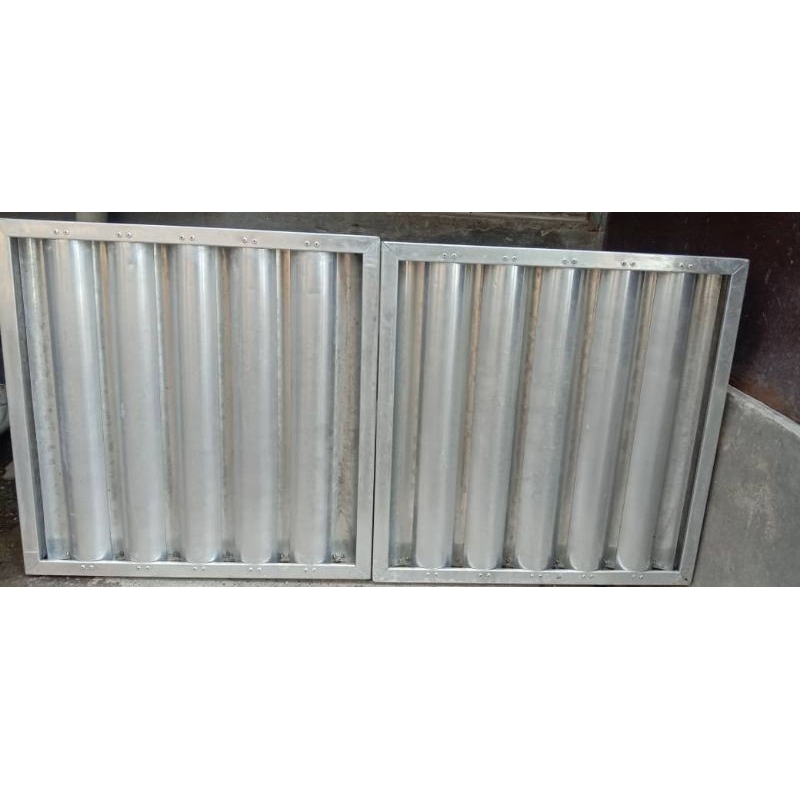 KITCHEN BAFFLE GREASE FILTER ALUMINIUM 495 x 495 x 48mm | Shopee Malaysia