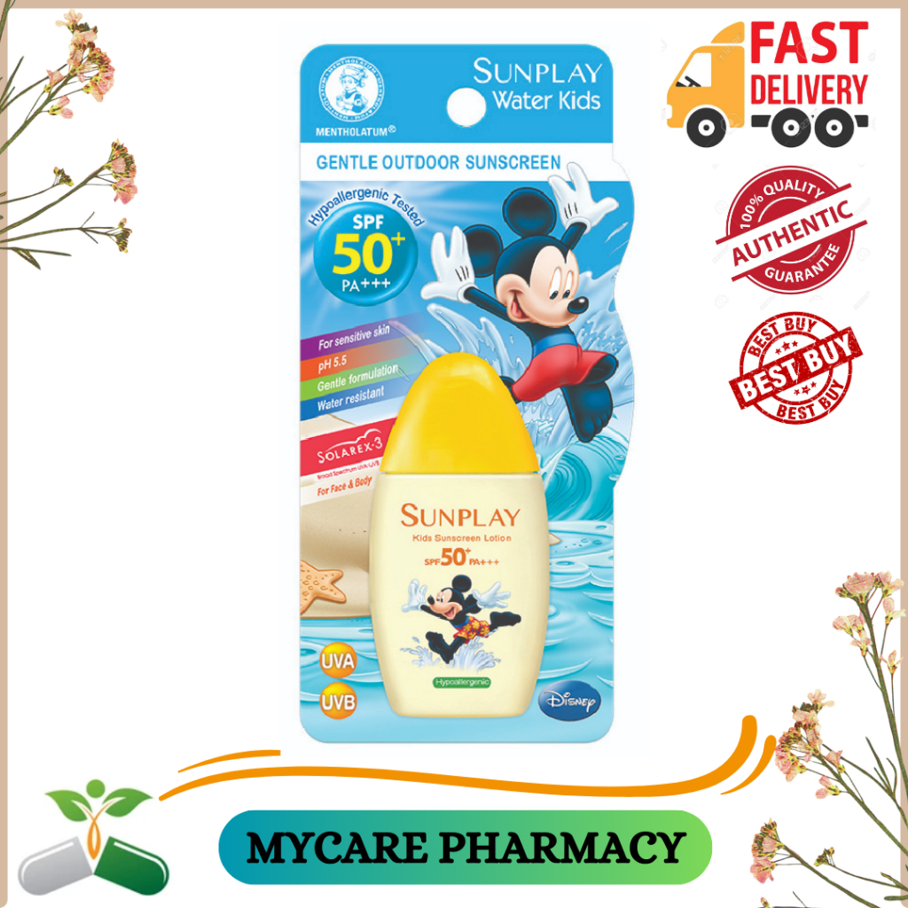 Mentholatum Sunplay Water Kids Gentle Outdoor Sunscreen SPF 50+ PA ...