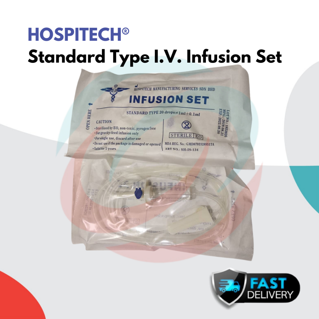 HOSPITECH IV Infusion Set W/Luer Lock 134CM (Exp: 21/04/2026) | Shopee ...