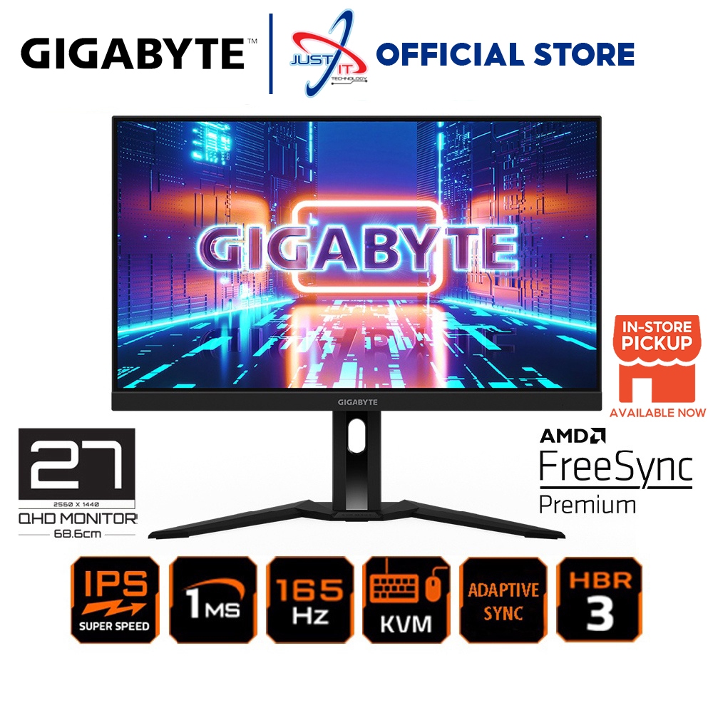 GIGABYTE M27Q 27" GAMING MONITOR ( 27" SSIPS QHD / 1MS / 170HZ / AMD ...