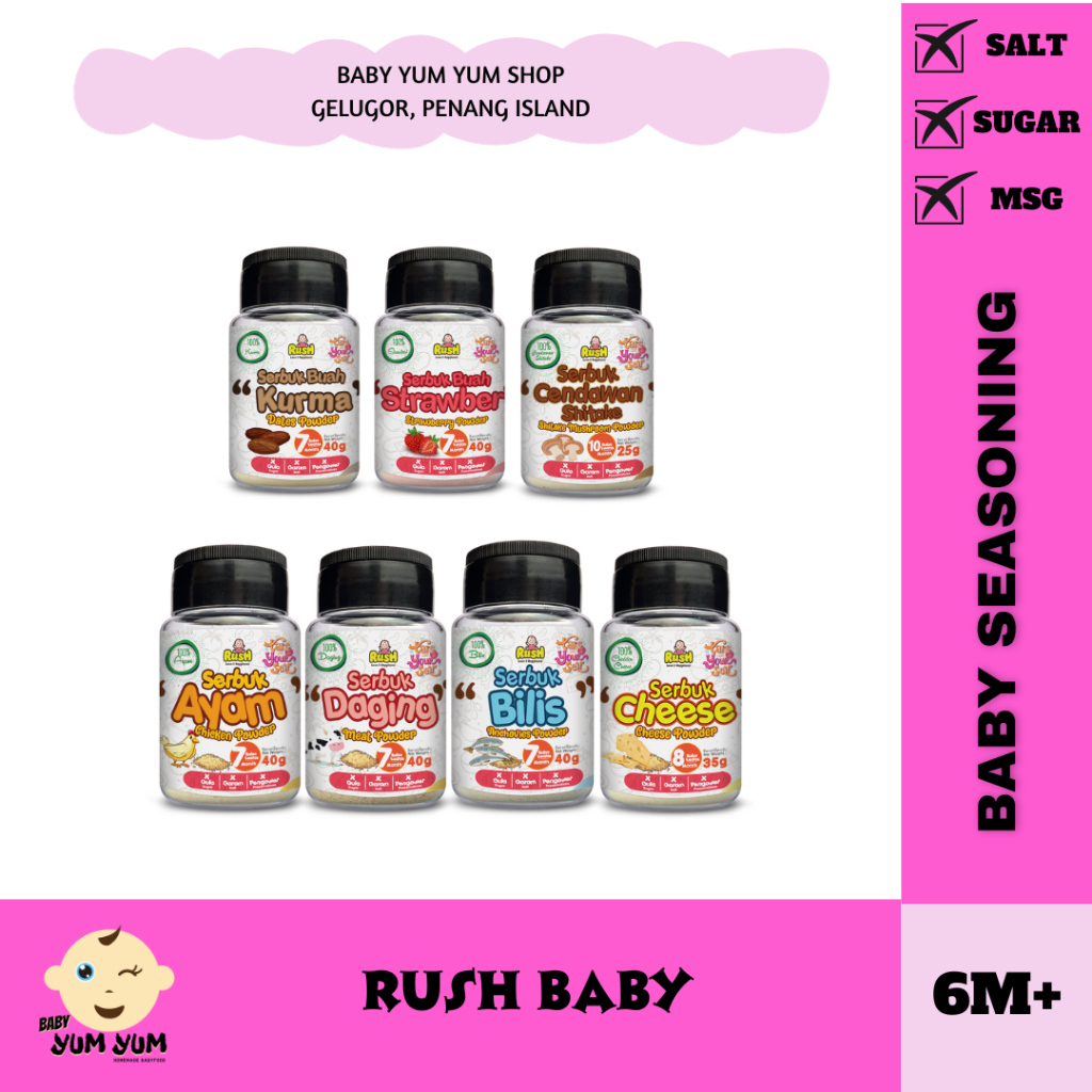 RUSH BABY SERBUK PERASA BAYI SEAWAL 6BULAN DAN KE ATAS | Shopee Malaysia