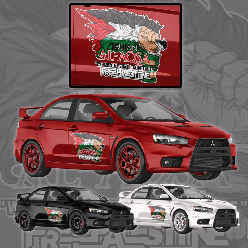 STICKER KERETA PALESTINE (TAUFAN AL AQSA) | Shopee Malaysia