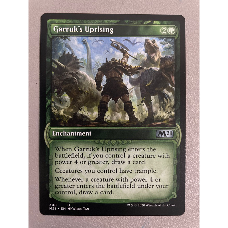 MTG:Core Set 2021 (M21) 308 U - Garruk’s Uprising (Showcase) | Shopee ...