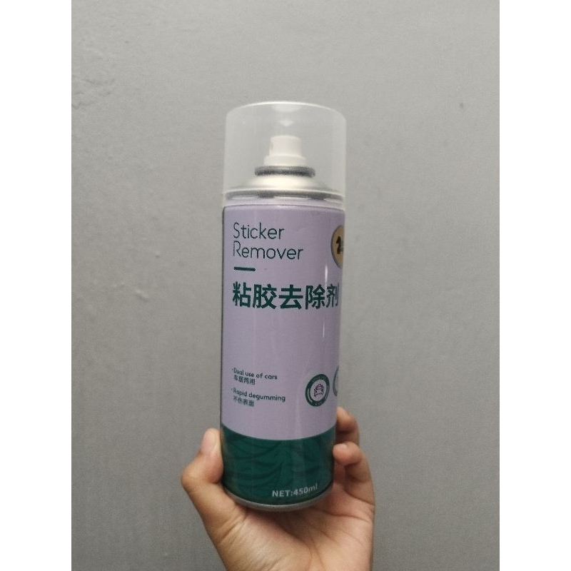 Sticker remover spray (used once) sekali pakai je | Shopee Malaysia