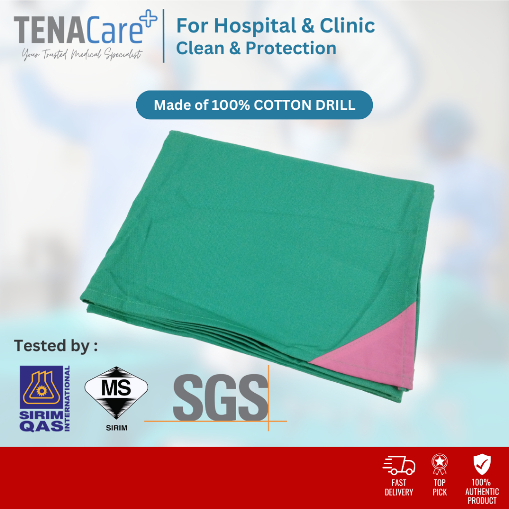 Abdominal Sheet Hospital Green with Pink Mark | Shopee Malaysia