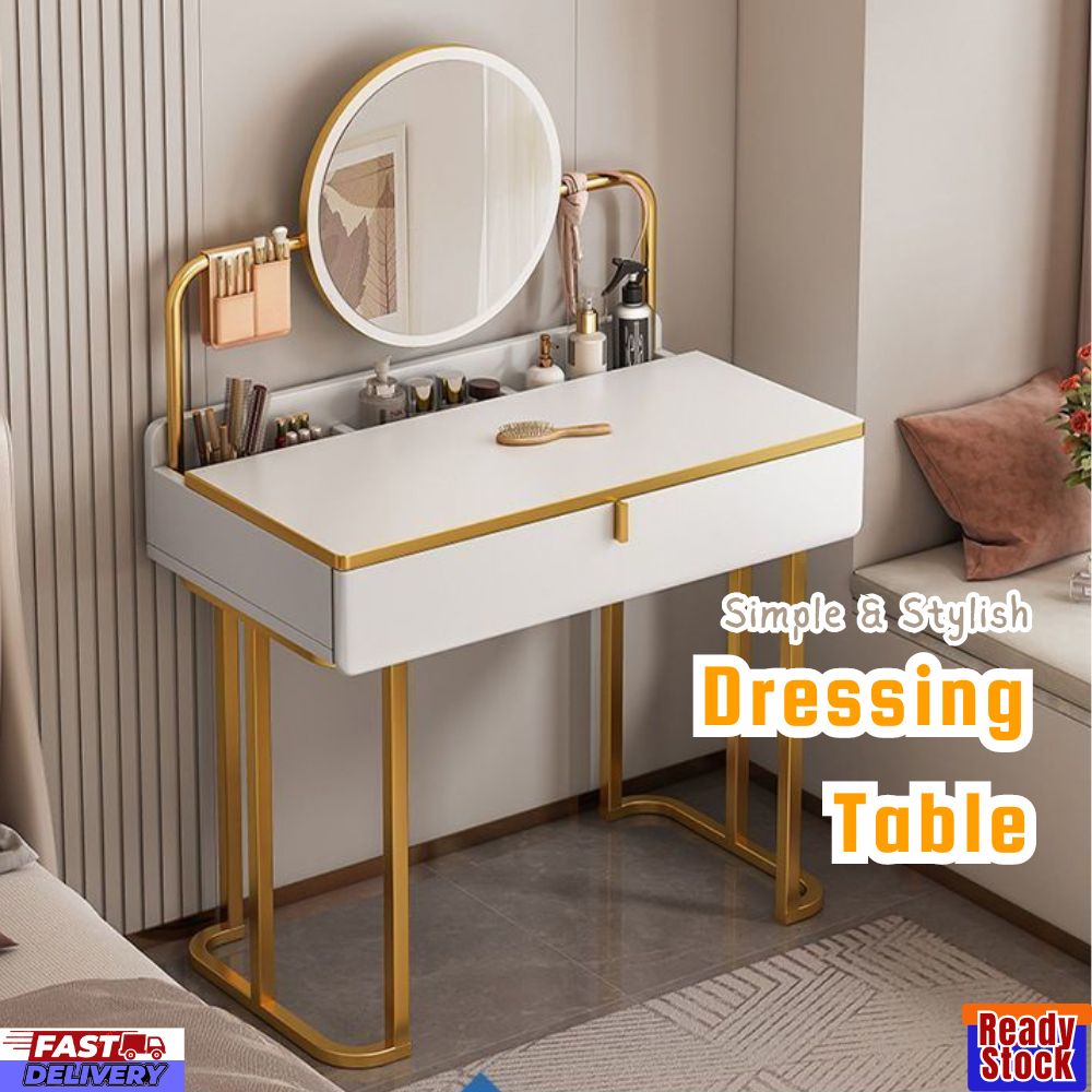 KitchenV READY STOCK Set Meja Solek Cermin/Meja Kometik-Dressing Table ...