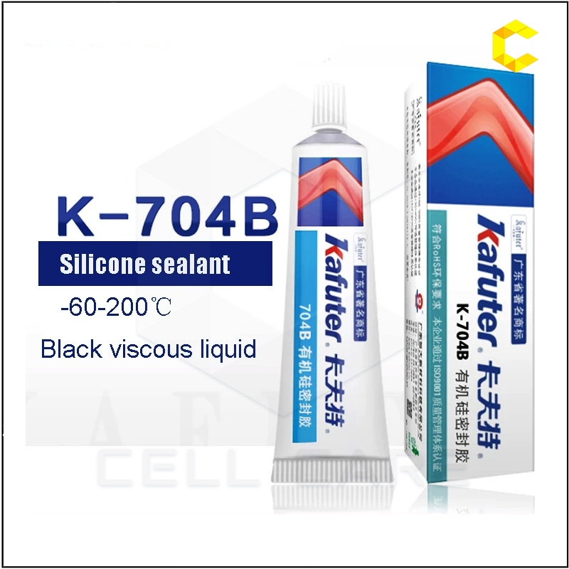 Kafuter RTV Silicone Rubber Electronic Glue Sealant Black Transparent Silicone Adhesive Glue K ...