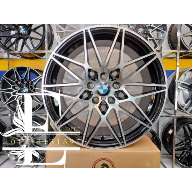 NEW SPORT RIM 19 INCH BMW F10 F30 E90 RM3400 1SET 4PC RIM ( KENA BELI ...