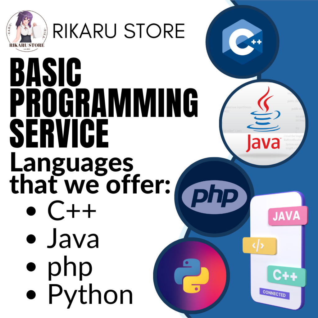 Basic Programming Languange Service: C++, Java, PHP, MySQL, Python (Cheap and affordable for ...