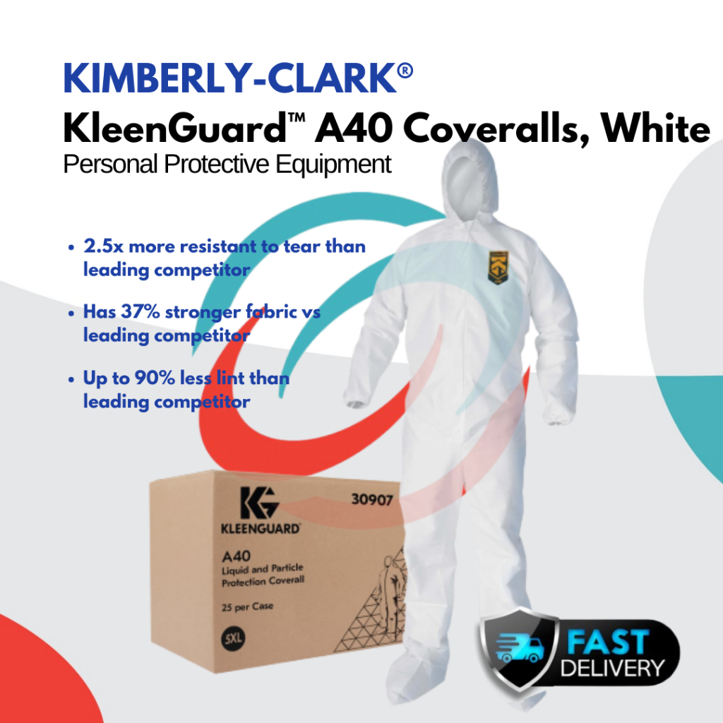 [READY STOCK] KleenGuard A40 Liquid & Particle Protection Hooded ...
