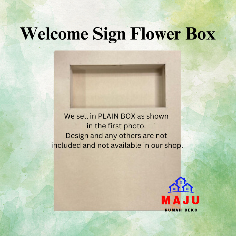 MAJU Welcome Sign Flower Box Decoration for Wedding Birthday Party Baby ...