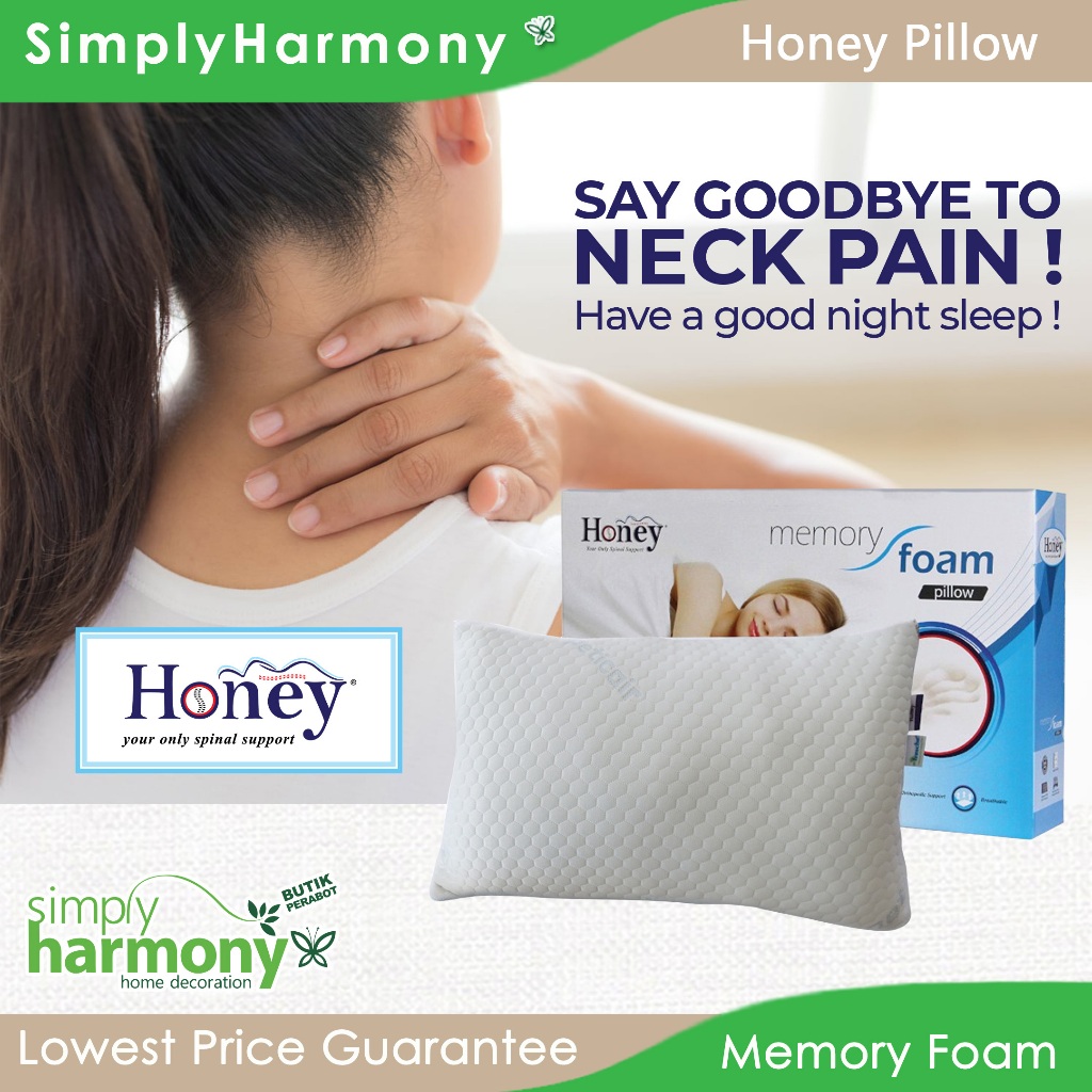 SHSB / Honey Memory Foam Pillow / Bantal / Premium Quality | Shopee ...