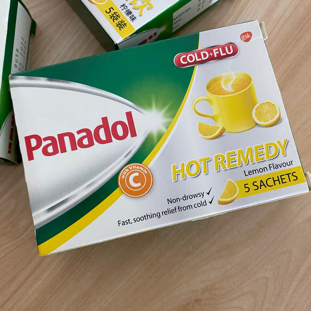 Panadol Cold & Flu Hot Remedy 5 Sachets Lemon Flavour *From Singapore ...