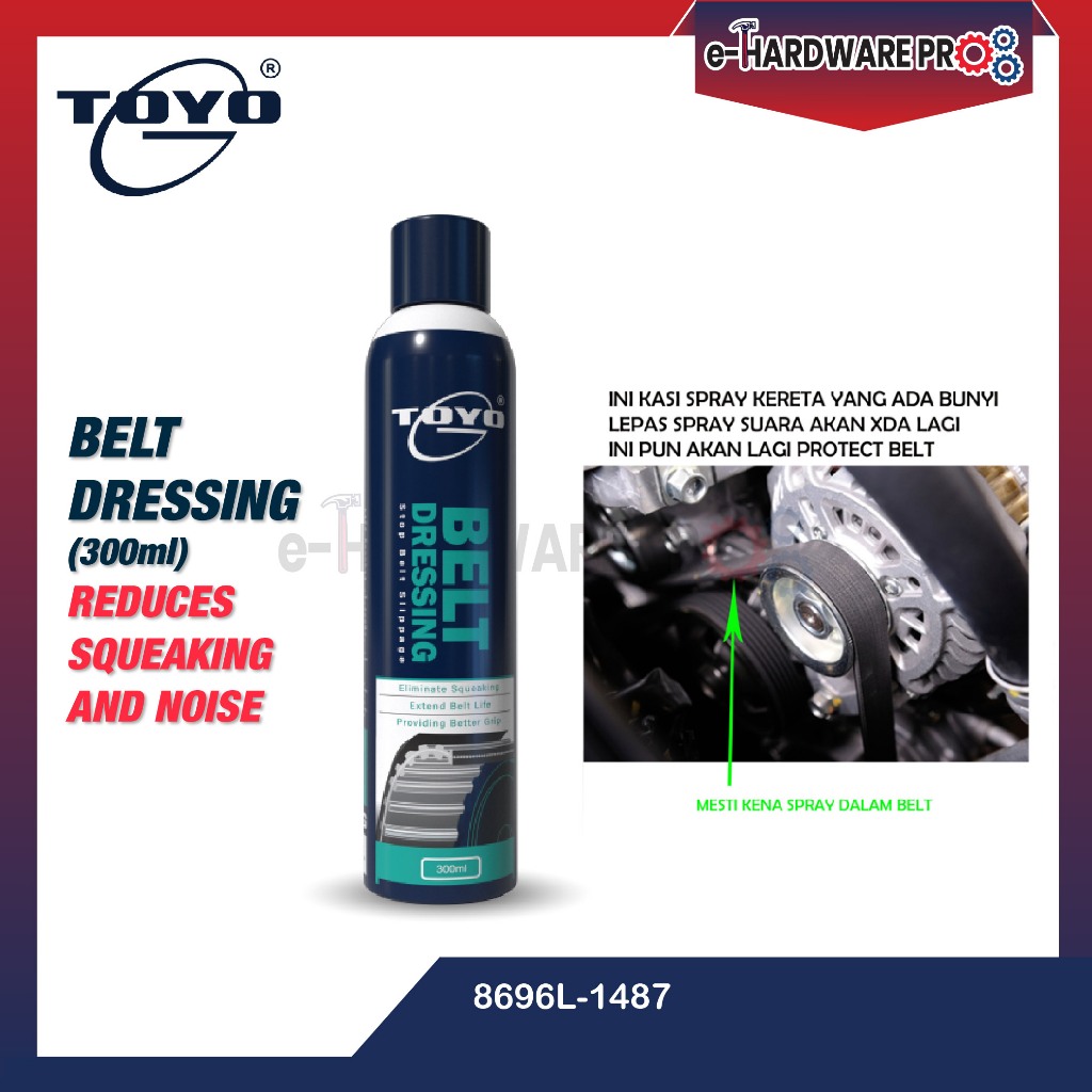 TOYO-G (300ml) Belt Dressing Spray Belt Spray Belt Dressing Belting Spray Belt Spray For Car ...
