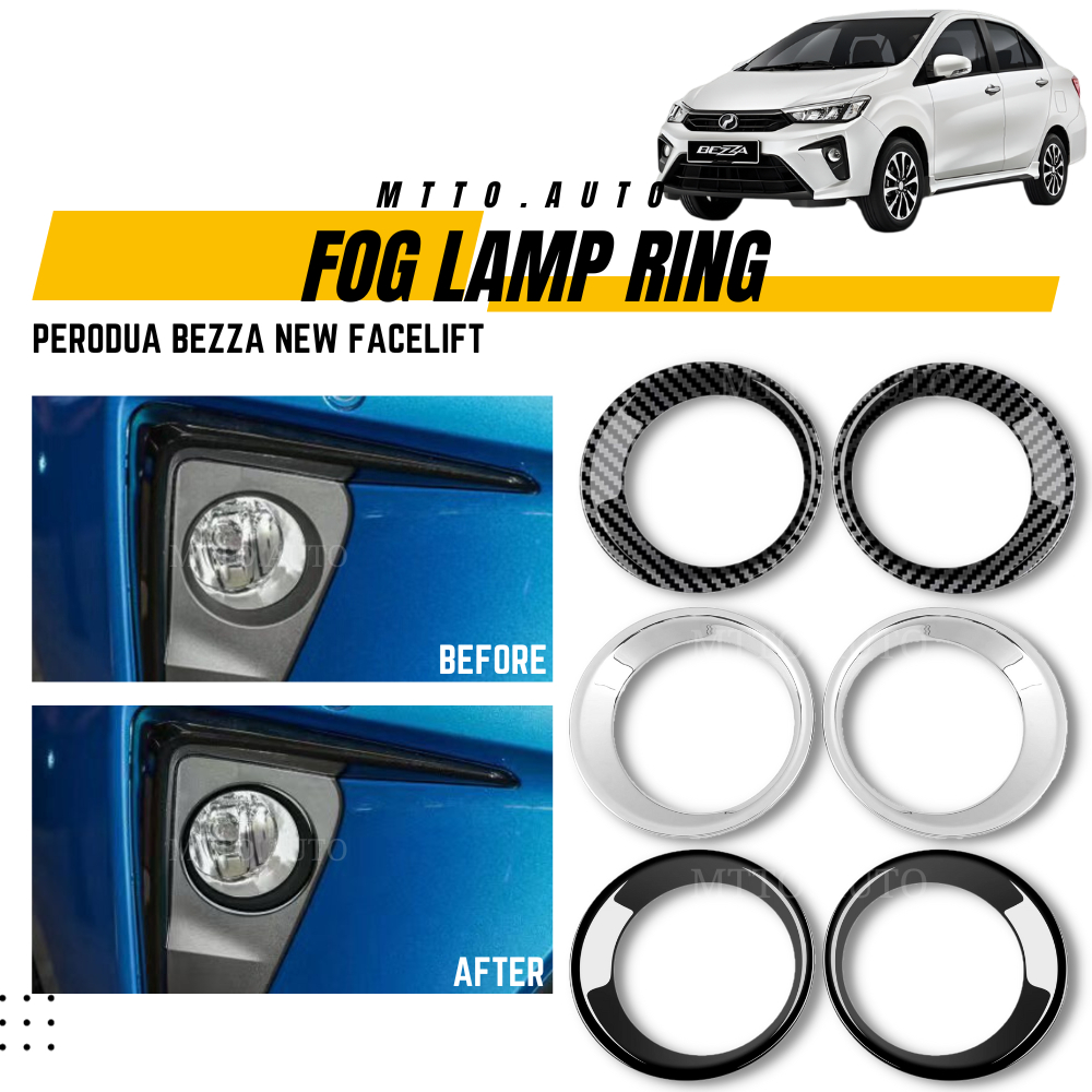 MTTO Perodua Bezza New Facelift Exterior Car Facelift Front Fog Lamp ...
