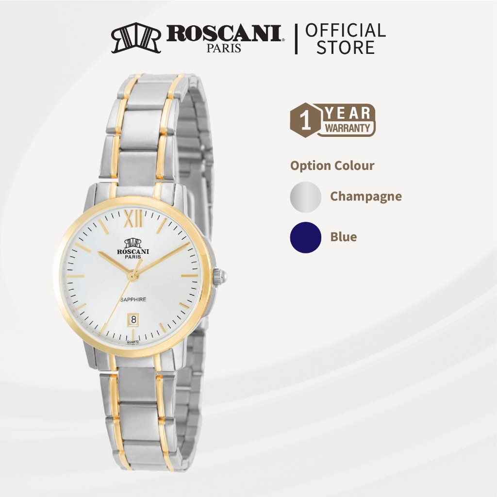 Roscani Tori 428 (Sapphire Crystal + Sunray Dial) Bracelet Women Watch ...
