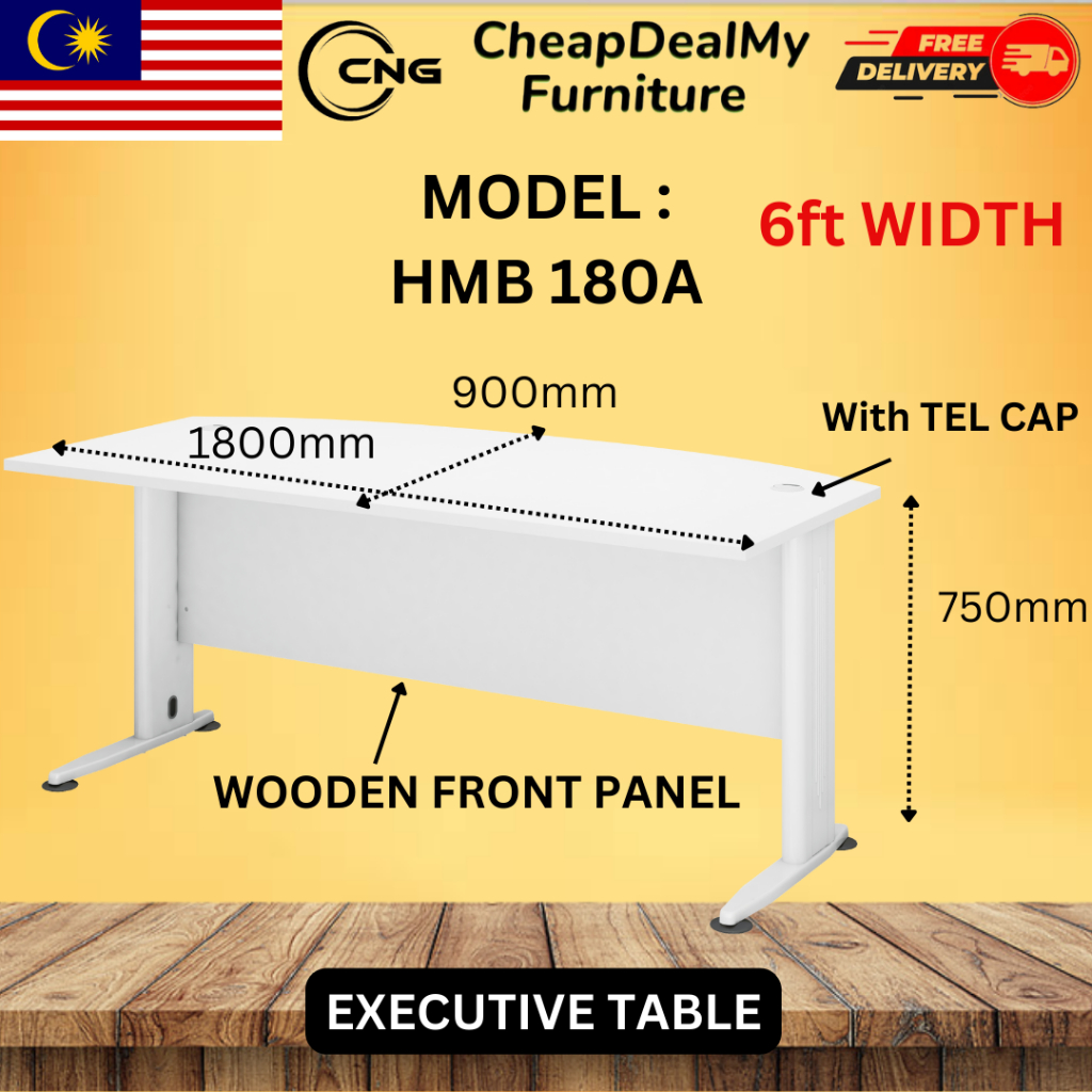 CheapDeal Executive Standard Table With WOODEN Front Panel | Office ...